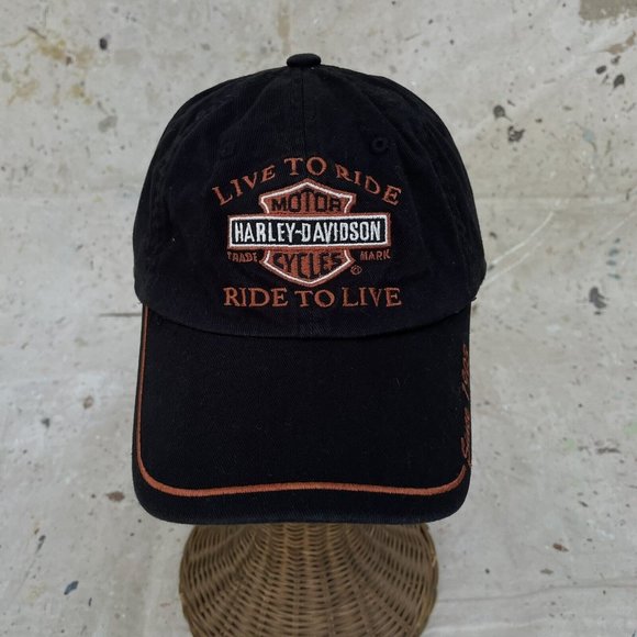 Harley-Davidson | Accessories | Y2k Harley Davidson Live To Ride Cap ...